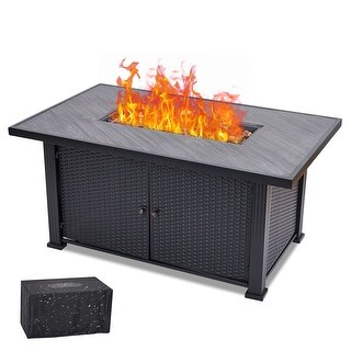 52 Inch Propane Fire Pit Table 50000BTU - Bed Bath & Beyond - 39619120
