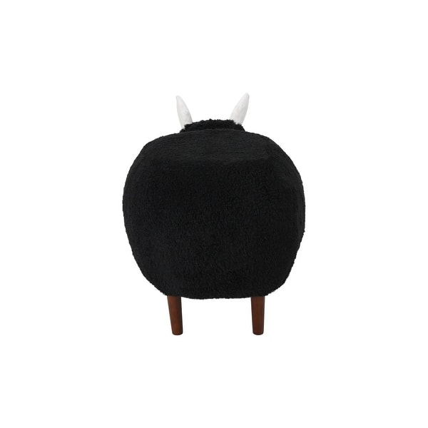 Pearcy Faux Fur Sheep Ottoman by Christopher Knight Home - Bed Bath ...