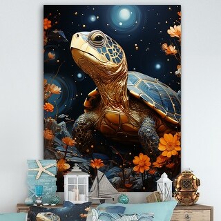 Designart "Baroque " Turtle Animal Wall Art - Bed Bath & Beyond - 40007015