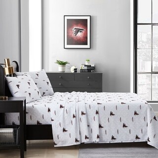 Atlanta Falcons NFL Licensed "Scatter" Sheet Set - Bed Bath & Beyond ...