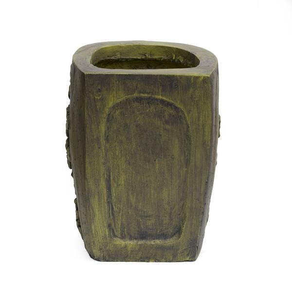 Antique Green Outdoor Figure Carved Planter Pot Cast Stone Planters ...