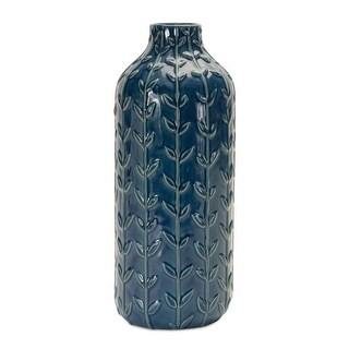 Ceramic Leaf Pattern Vase (Set of 2) - Bed Bath & Beyond - 38291859