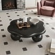 Petal-Shaped Modern Minimalist Coffee Table with Spherical Legs - Bed ...