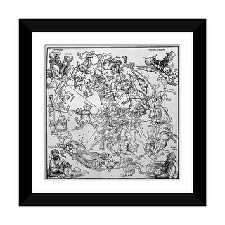 iCanvas "Map of the Northern Sky with representations of the ...