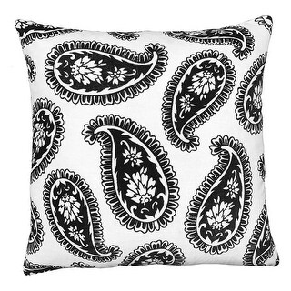 Square Accent Throw Pillow,Print, With Filler, Black, White - Bed Bath ...