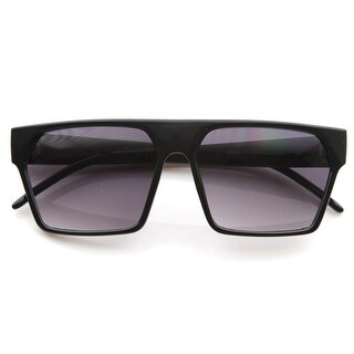 Designer Inspired Triangular Shaped Frame Flat Top Aviator Sunglasses ...