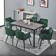 Walnut color Dining Table with table top and black leg - Bed Bath ...