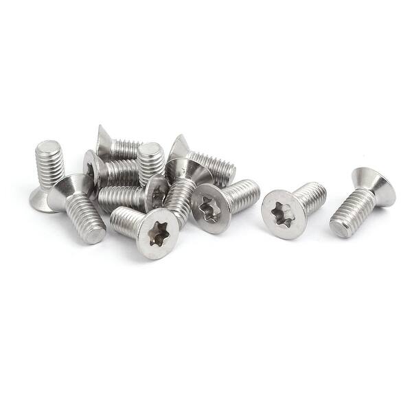 M6x14mm 316 Stainless Steel Fully Thread Flat Head Torx Screws ...