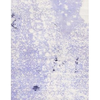 Ahgly Company Machine Washable Abstract Blue Angel Blue Area Rugs - Bed ...