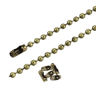 Pull Chain Extension 59.1" Long 0.12" Dia. Beaded Link with Clasp ...