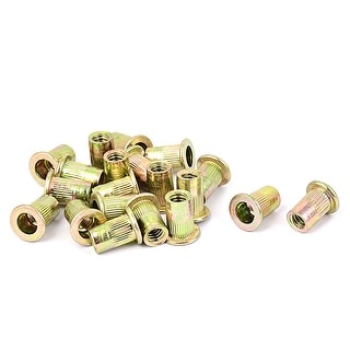 1/4 Inch Threaded Dia Insert Rivet Blind Nuts Bronze Tone 20PCS ...