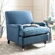 SAFAVIEH Chloe Navy Club Chair - 29.3" W x 34.3" D x 31.5" H - Bed Bath ...