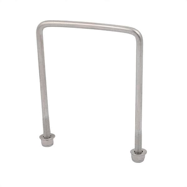 M4 Thread 70mm Length 304 Stainless Steel Square U Bolt 8pcs - Silver ...