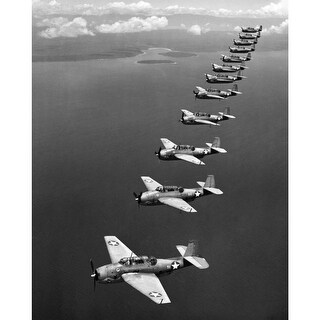 Avenger Bombers 1943. /Na Flight Of Twelve Grumman Avenger ...