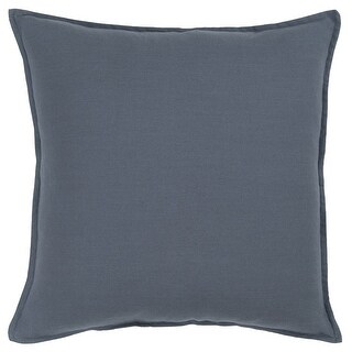 Slate Blue Solid Color Flange Edge Throw Pillow - Bed Bath & Beyond ...