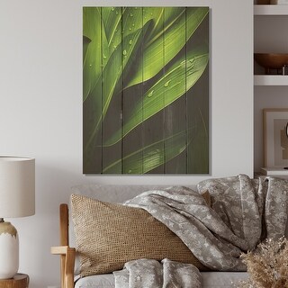 Designart "Palms Tree Photo Representation" Palms & Palm Trees Wood ...