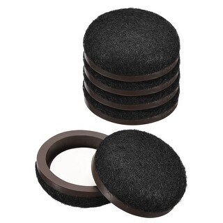 Furniture Sliders, 8Pcs Formed Felt Round Sliding Pads for Carpeted ...