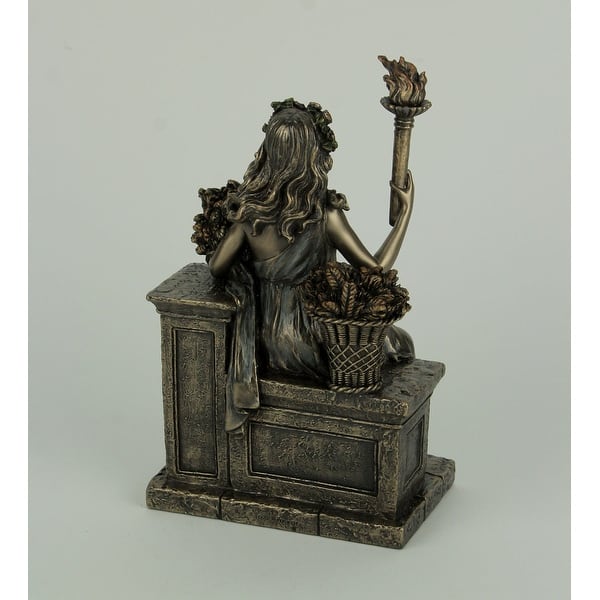 Demeter Greek Goddess Of The Harvest Bronze Finish Statue - 8.75 X 5.25 ...