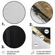 Designart "Minimal Joy In Black And Gold I" Abstract Painting Metal ...