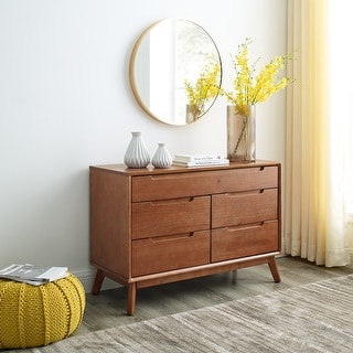 Middlebrook Minimalist 5-Drawer Solid Wood Dresser - On Sale - Bed Bath ...