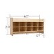 Contender Cubby Storage Organizer Cubes, 10 Cubbies With Hooks and ...