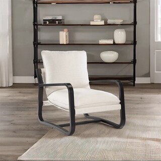 Upholstered Sling Chair with Metal Frame - Bed Bath & Beyond - 38987305