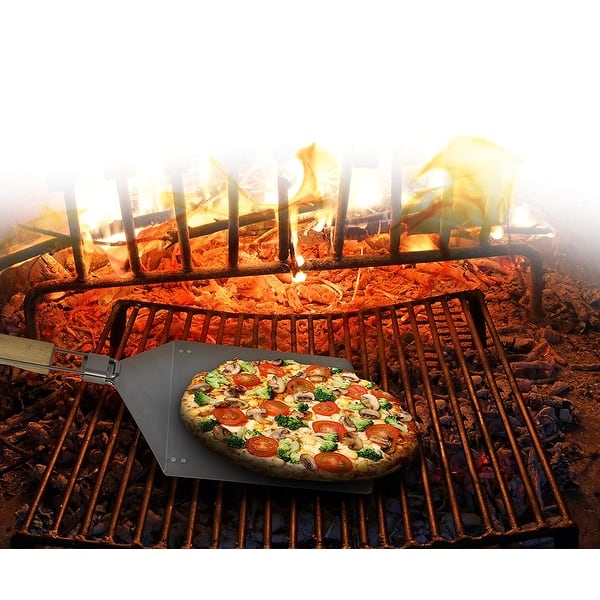 Jim Beam Oversized Pizza Turner with Folding Wooden Handles and a ...