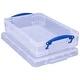 Really Useful Box 4L Storage Container with Lid and Clip Lock Handles ...