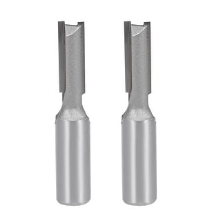 Router Bit 1/2 Shank 3/8"Cutting Dia 2 Straight Flutes Carbide Cutter ...