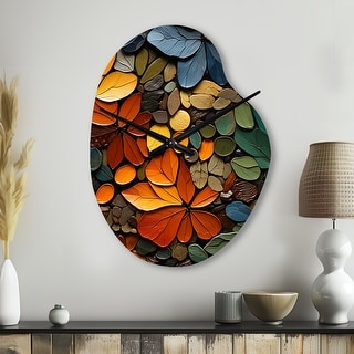 Hardedge Art Earthy Euphony III - Hard Edge Painting Wall Clocks in ...