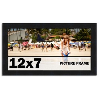 12x7 Frame Black Picture Frame - Complete Modern Photo Frame Includes ...