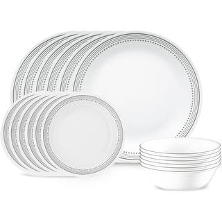 18-Piece Service for 6 Dinnerware Set - Dinnerware Set + Dinner Plates ...