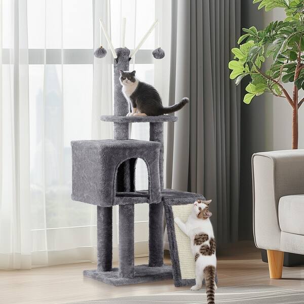 dark grey cat tree