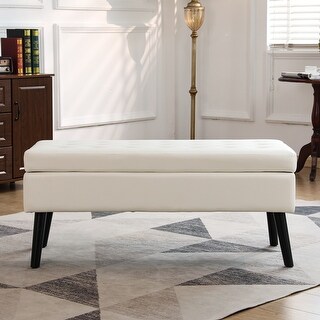 Comfortable Ottoman Bench Entryway Footrest Seat for Living Room ...