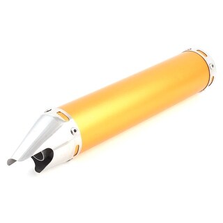 Motorbike Spare Part Exhaust Pipe Muffler Silencer Orange 60mm Dia - Bed Bath & Beyond - 17601117