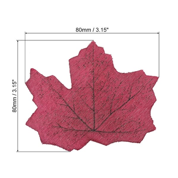 200pcs Artificial Leaves Fall Maple Autumn Fake Leaf Decoration - Bed ...