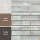 Merola Tile Biarritz Green 3" x 12" Ceramic Wall Tile - Bed Bath ...