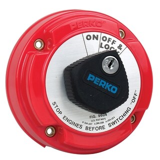Perko Medium Duty Main Battery Disconnect Switch w/Alternator Field ...