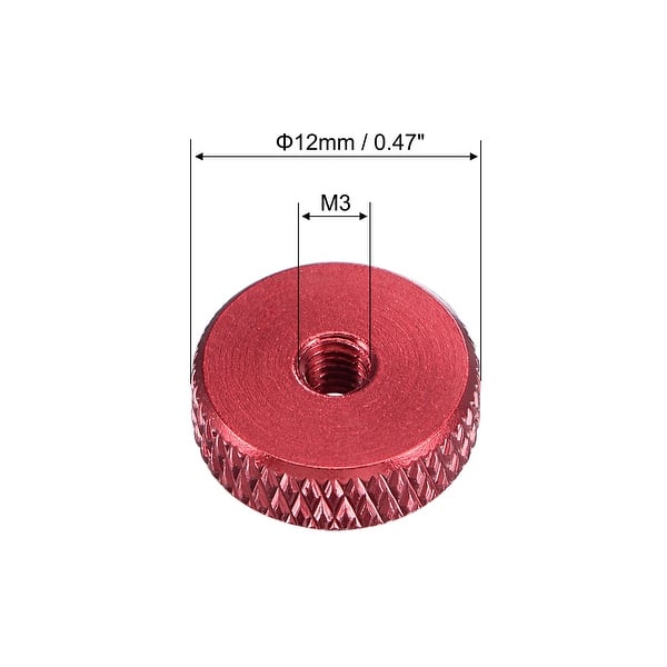 Flat Knurled Nut Thumb Nuts Adjusting Aluminum Alloy - Bed Bath ...