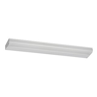 T8 Fluorescent 48-inch White Under Cabinet, White Polycarbonate ...