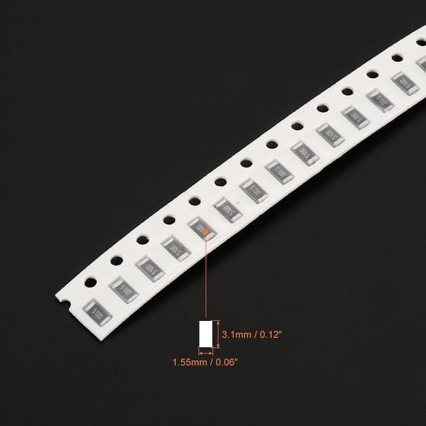 100 Pcs 1206 Chip Resistor 510 Ohm 1/4W Surface Mount Device Resistor ...