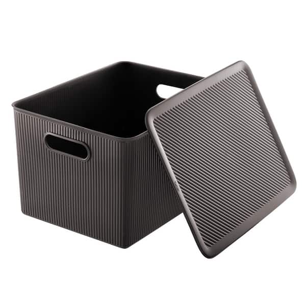 black basket bin