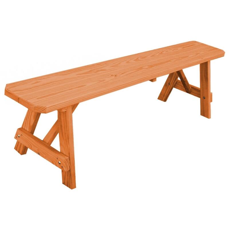 Pressure Treated Pine 6' Traditional Bench - Overstock - 32742986