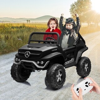 24V Ride On Truck Car for Kids 2 Seater Licensed Mercedes Benz Toddles ...