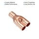 3pc Tee Y Type Copper Fitting Welding Joint Split Union Intersection 3/ ...