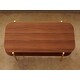 Rounded Corner Rectangle Coffee Table, Two-Tier Walnut MDF, Mid-Century ...