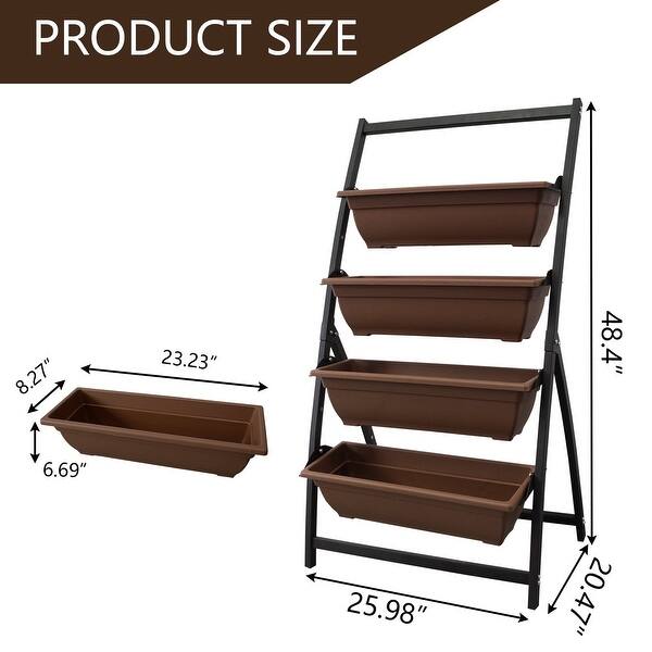 Vertical Raised Garden Bed Freestanding Elevated Planters - Bed Bath & Beyond - 36406098