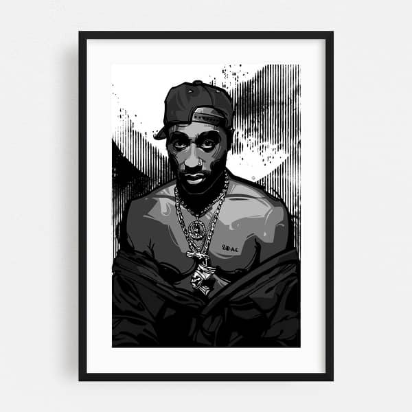 2Pac Illustrations Music Tupac Shakur Art Print/Poster - Bed Bath ...