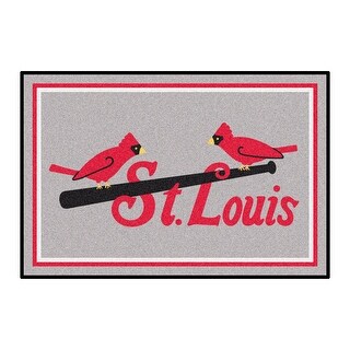 MLB - St. Louis Cardinals Retro Collection 4ft. x 6ft. Plush Area Rug ...