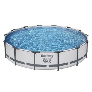 Steel Pro MAX 14' x 33" Round Above Ground Pool Set | Includes 530gal ...